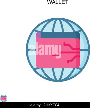 Wallet Simple vector icon Stock Vector Image & Art - Alamy