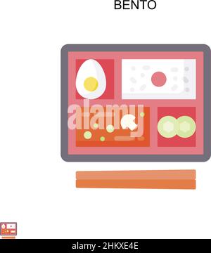 Bento Simple vector icon. Illustration symbol design template for web ...