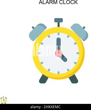Alarm clock Simple vector icon. Illustration symbol design template for ...