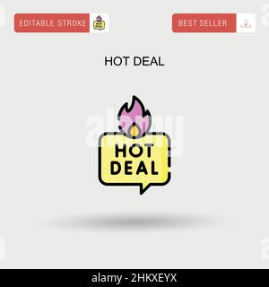 Deal Simple vector icon. Illustration symbol design template for web ...