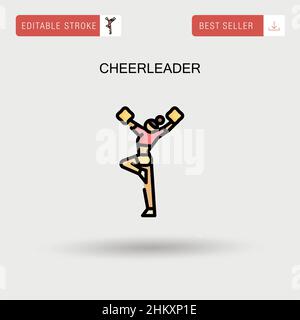 Cheerleading Icon- An Illustration of a Cheerleading Icon Stock Vector ...