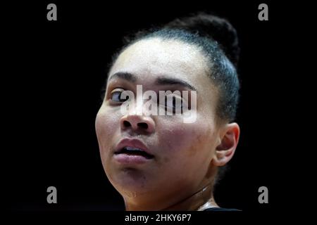 Severn Stars’ Paige Reed during the Vitality Netball Superleague match ...