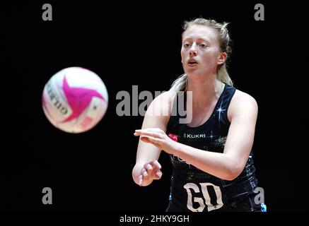 Severn Stars’ Lucy Herdman during the Vitality Netball Superleague ...