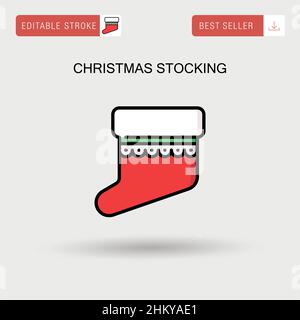 christmas stocking icon Stock Vector Image & Art - Alamy