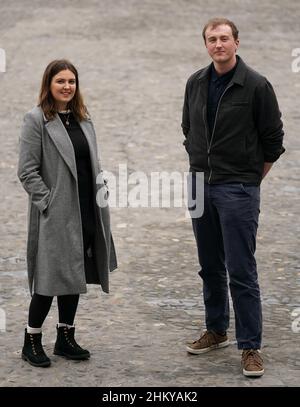 Andrew McGovern (right) and Dr. Megan Hanlon in Dublin city centre. The ...