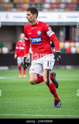 Silkeborg, Denmark. 05th Feb, 2022. Nicklas Helenius (11) of Silkeborg ...
