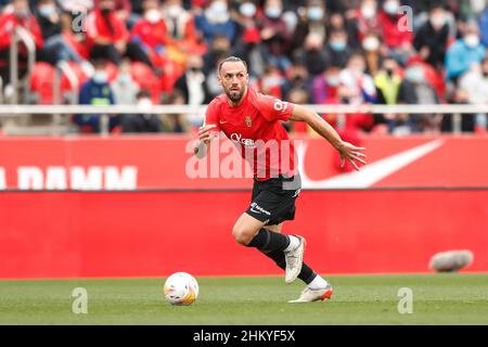 Vedat Muriqi (Mallorca), FEBRUARY 5, 2022 - Football / Soccer : Muriqi ...