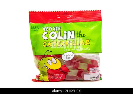 packet of M&S Veggie Colin the Caterpillar he is what he eats fizzy ...