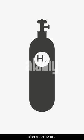hydrogen tank icon on white, flat vector Stock Vector Image & Art - Alamy