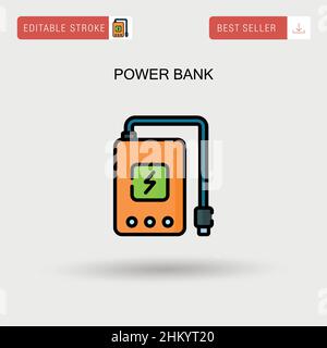 Power bank Simple vector icon Stock Vector Image & Art - Alamy