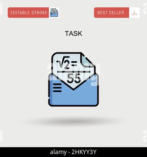 Schedule Simple vector icon. Illustration symbol design template for ...