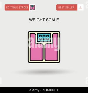 scale weight lose icon vector illustration design Stock Vector Image ...