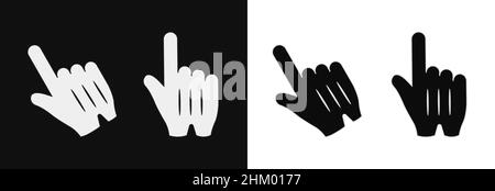 Hand cursors in white gloves Stock Vector Image & Art - Alamy
