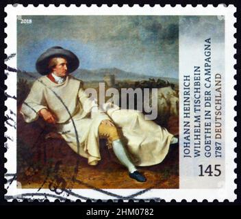 JOHANN HEINRICH WILHELM TISCHBEIN Goethe in the Roman Campagna, 1787 ...
