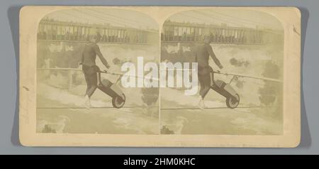 Calverley running his Wheelbarrow on the Wire over Niagara's Whirlpool ...