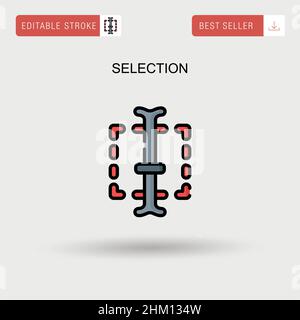 target selection icon vector outline illustration Stock Vector Image ...