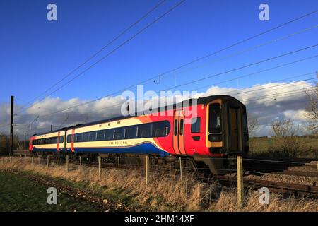 EMR Regional Class 158 Express Sprinter 158866 at Peterborough ...