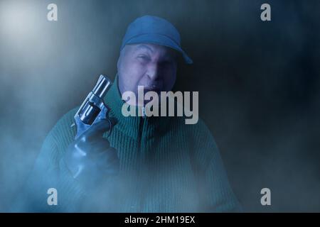 robber in stocking mask Stock Photo - Alamy
