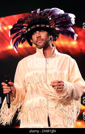 Milan Italy 30-03-2011: Live concert by Jamoroquai, singer Jason Kay ...