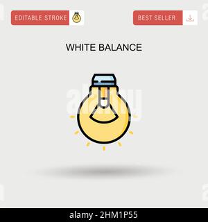 White balance Simple vector icon. Illustration symbol design template ...