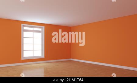 3d illustration perspective view of orange rally car on blue background ...