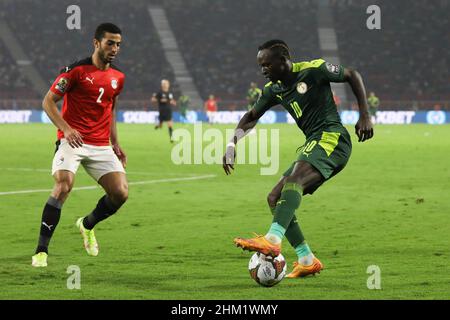Senegal's Sadio Mane, and Egypt's Mohamed Hany, right, vie for the ball ...