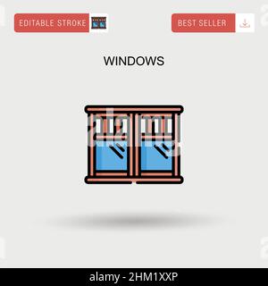Icon for windows,architecture Stock Vector Image & Art - Alamy