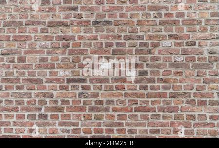 Texture of Weathered Antique Brick Wall with Yellow and Pinkish Blocks ...