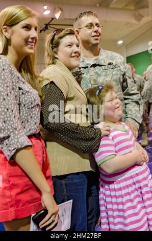 U.S. Army National Guard family members having fun Stock Photo - Alamy