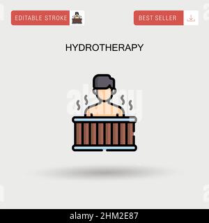 Hydrotherapy Simple vector icon Stock Vector Image & Art - Alamy