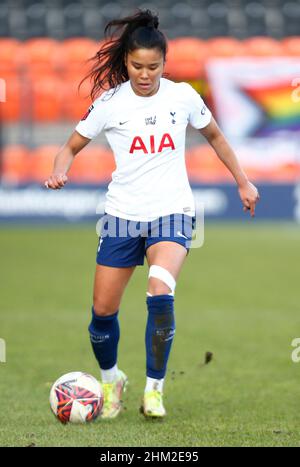 Barnet, UK. 6th Feb, 2022. BARNET, ENGLAND - FEBRUARY 06:Referee ...
