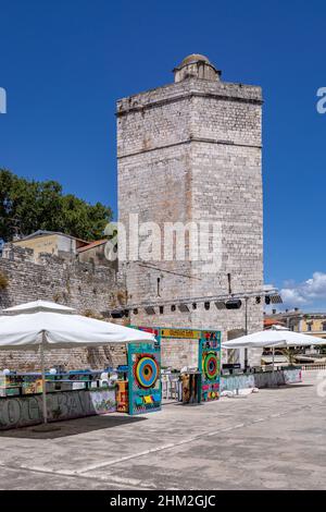 Zadar, Croatia - Venetian-style ornamental entrance to the historic ...