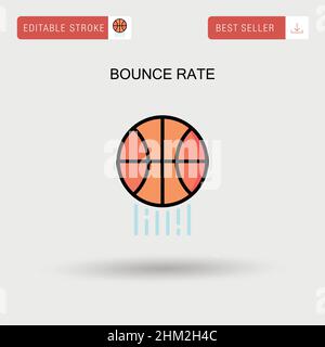 bounce rate icon Stock Vector Image & Art - Alamy