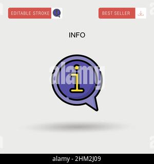 Info icon for simple flat style ui design Stock Vector Image & Art - Alamy