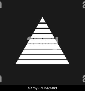 Retrowave triangle 1980s style. Black and white triangle with eye ...