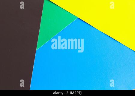 Multicolored background. Three colors on paper. Bright colorful ...