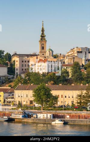 Sava river and waterfront of Belgrade city Stock Photo - Alamy