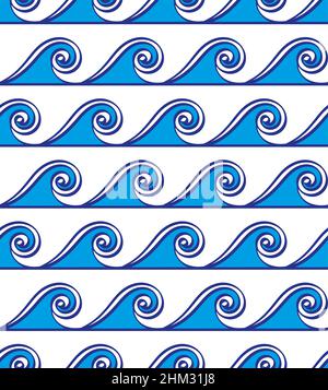 Ancient Greek waves seamless vector pattern ornament Stock Vector Image ...