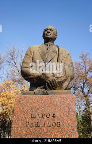 A bust, statue, sculpture of Sharof Rashidov, a USSR, CCCP, Russian ...
