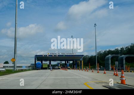 Lampung, Indonesia, 02 06 2022- Trans Sumatra toll road. The Trans ...