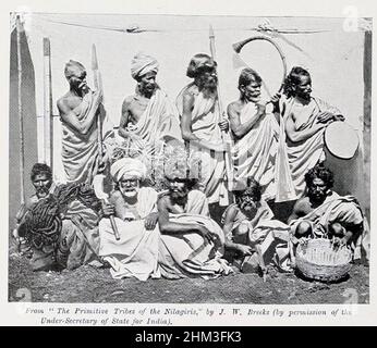 Portrait of a group of bhil people from the satorpen mountains; Sheeps ...