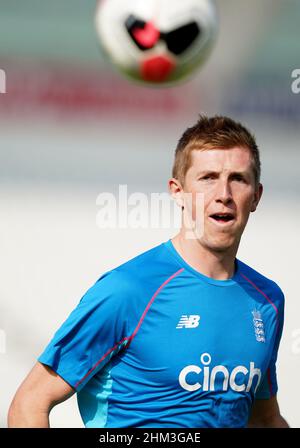 England's Zak Crawley, during a nets session at Edgbaston Stadium ...
