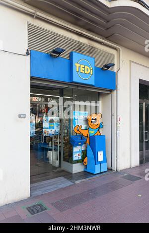 Sign and logo TEDi, Germany Stock Photo - Alamy