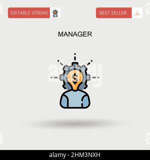 Manager Simple vector icon Stock Vector Image & Art - Alamy