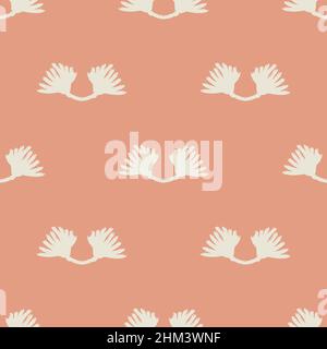 Gender neutral foliage seamless vector background. Simple whimsical 2 ...