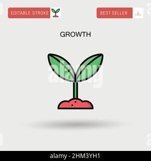 Growth diagram light blue icon Stock Vector Image & Art - Alamy