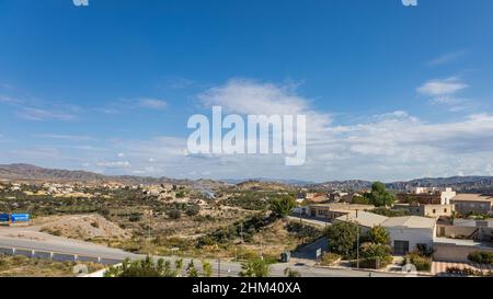 Almanzora Town, Almanzora Valley, Almeria province, Andalucía, Spain ...