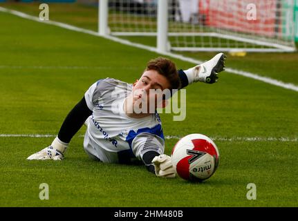 Patrick Boyes of Hartlepool United during the pre-match warm-up during ...