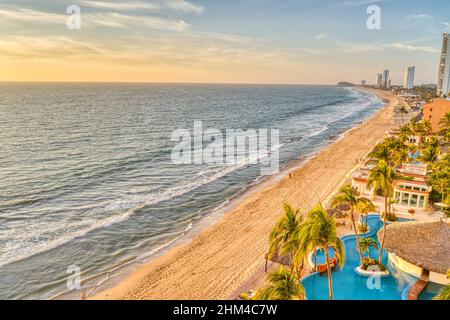 Mazatlan Beach Sunset, HDR Image Stock Photo - Alamy