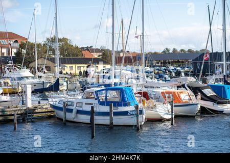 Sailboat Harbour in Hundested, Denmark Stock Photo - Alamy